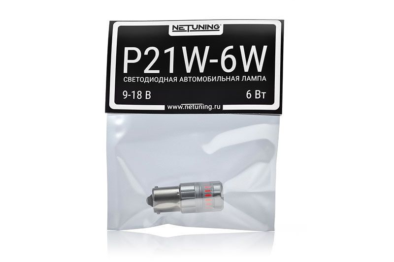 Светодиодная лампа P21W-6W